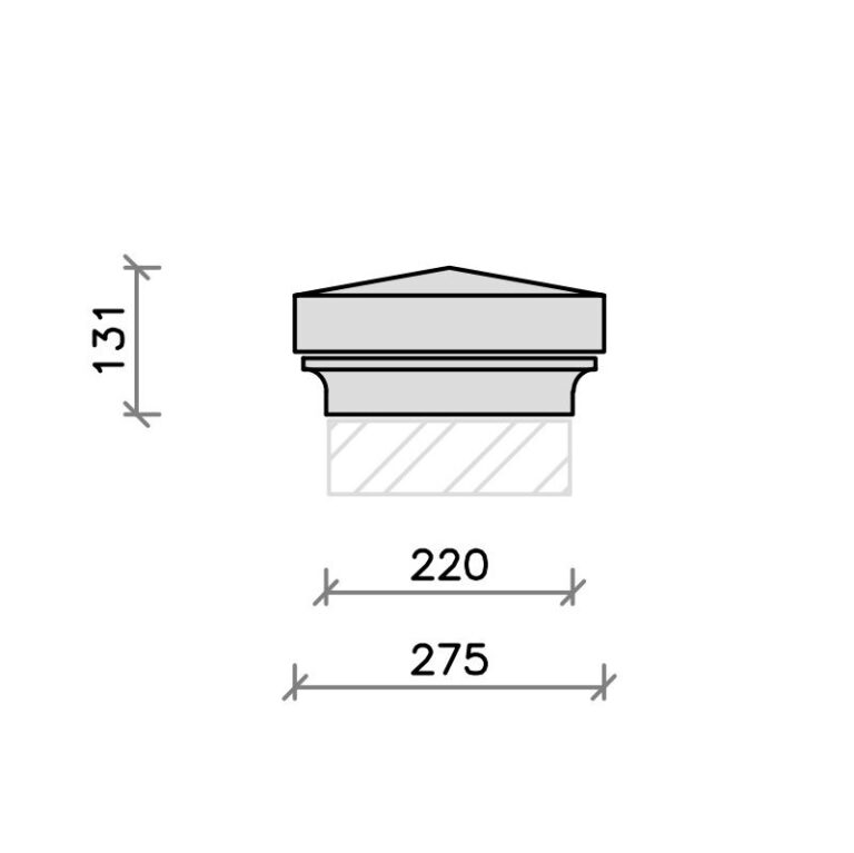 One Brick Pier Caps | Cast Stone Pier Caps | Acanthus