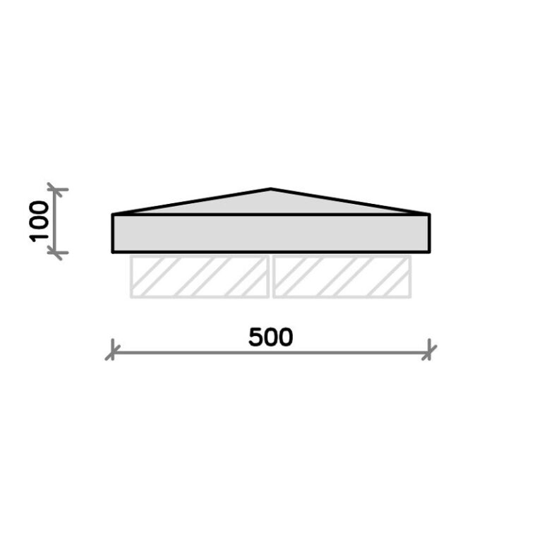 PC2040 Plain Apex Pier Cap | Acanthus Cast Stone