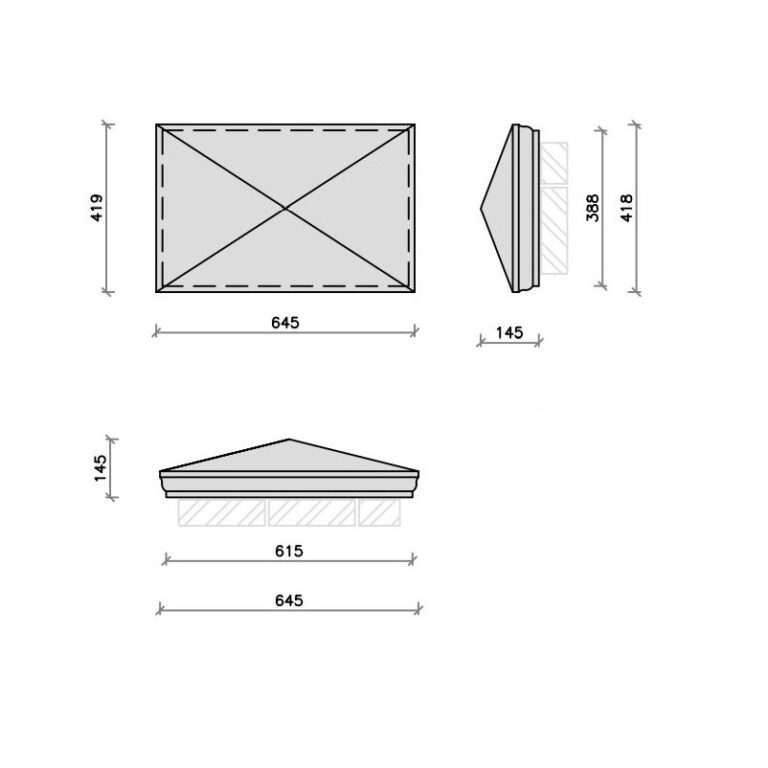 Rectangular Pier Caps Archives | Acanthus Cast Stone