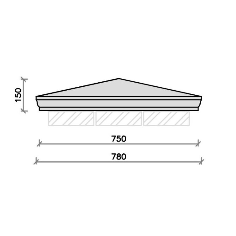 PC3010 Moulded Apex Pier Cap | Acanthus Cast Stone