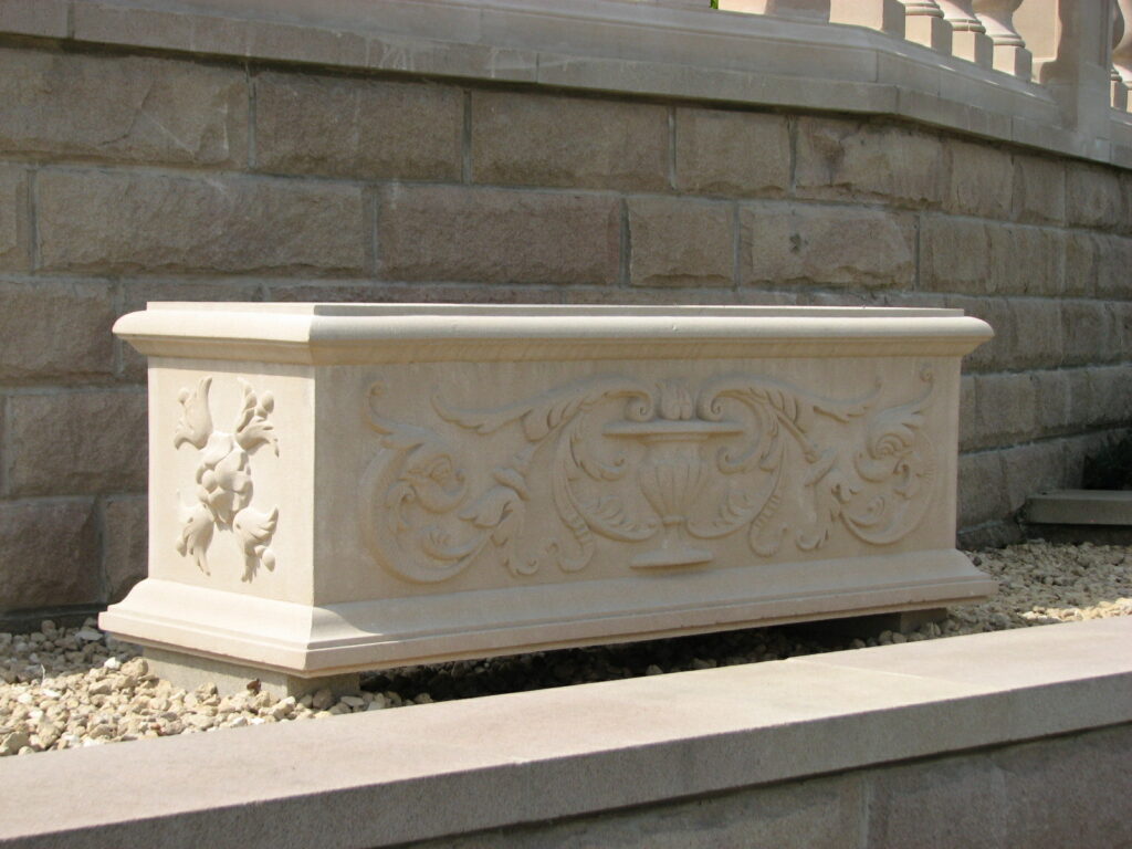 TR300 Florentine Trough | Acanthus Cast Stone
