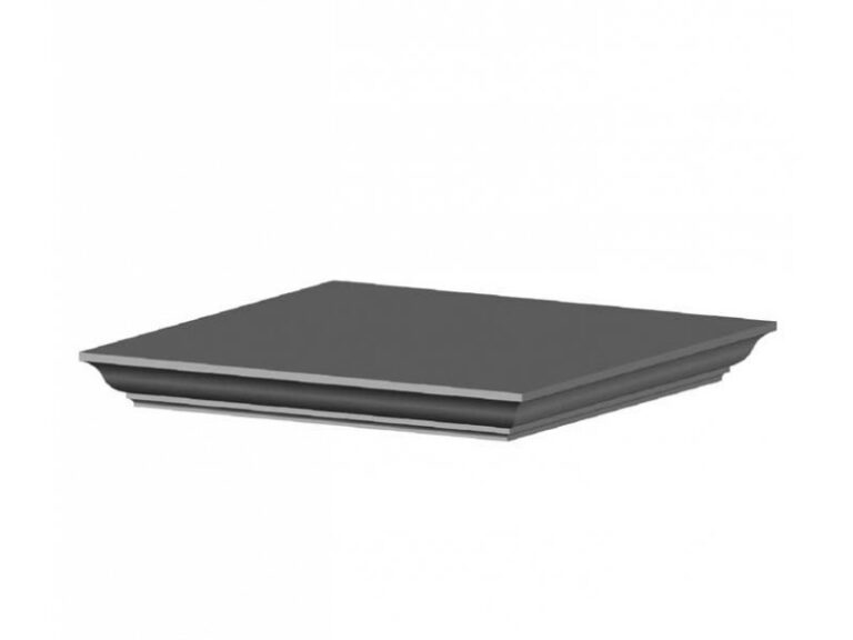 PC3034 Moulded Flat Top Pier Cap | Acanthus Cast Stone