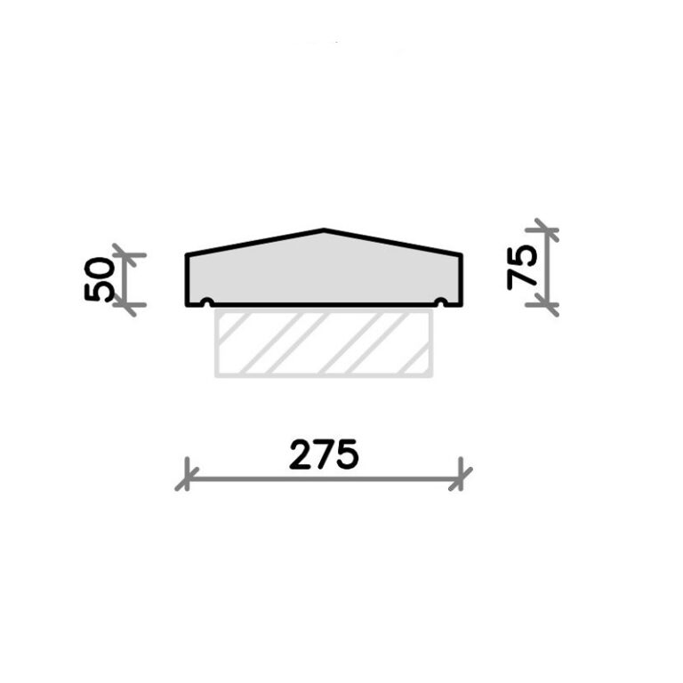 CS13 Plain Apex Coping Stone | Acanthus Cast Stone