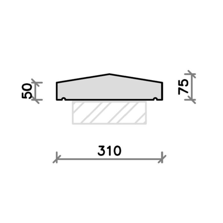 CS13A Plain Apex Coping Stone for Rendered Walls | Acanthus Cast Stone