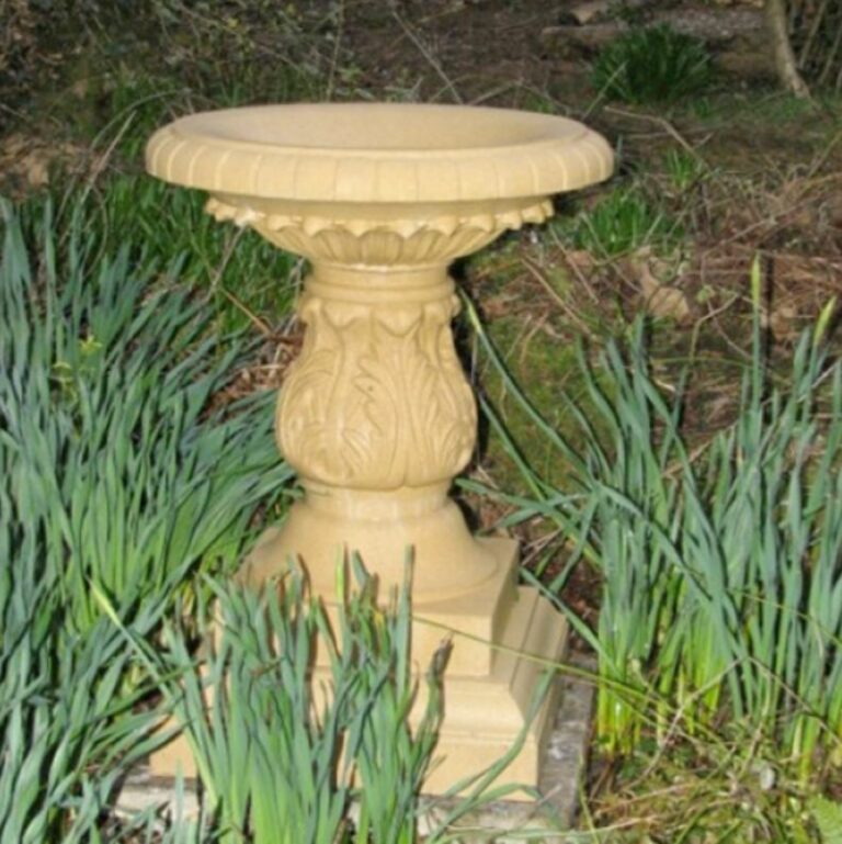 Cast Stone Bird Baths | Acanthus Cast Stone