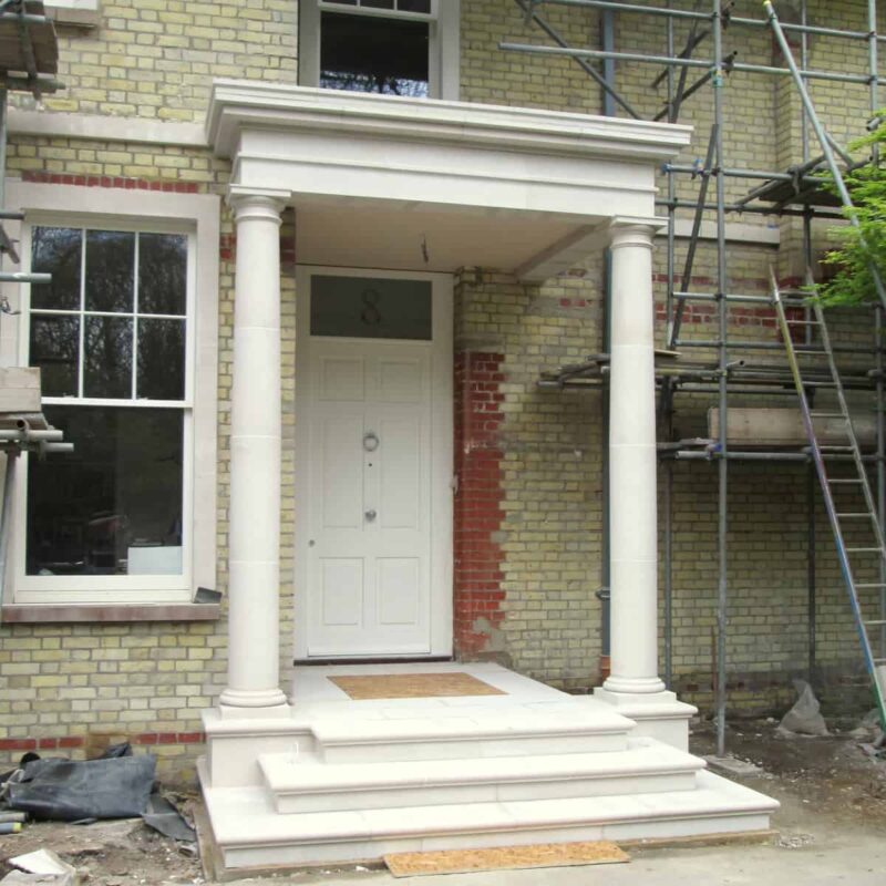 Cast Stone Contemporary Portico | Acanthus Cast Stone
